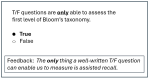 How to use T/F questions effectively – Moore Thinking