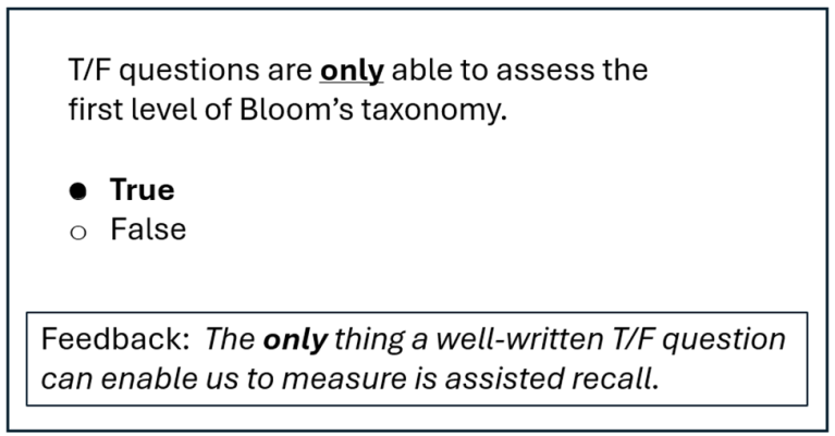How to use T/F questions effectively – Moore Thinking